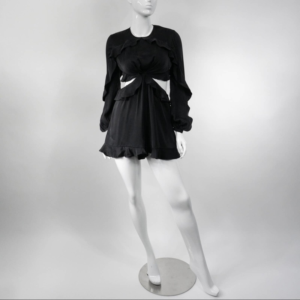 Zimmermann Winsome Flutter Silk Playsuit - Gem